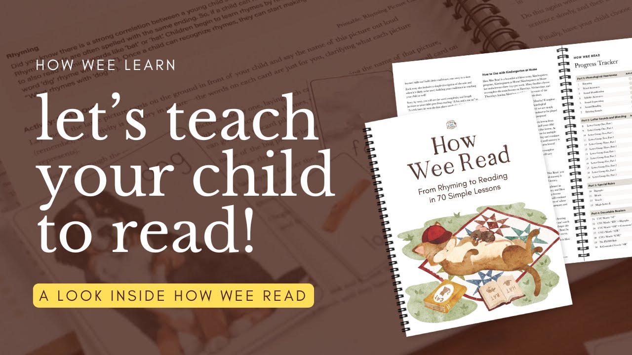 Learn How to Teach Your Child to Read 📖 💙 How Wee Read with Sarah - YouTube