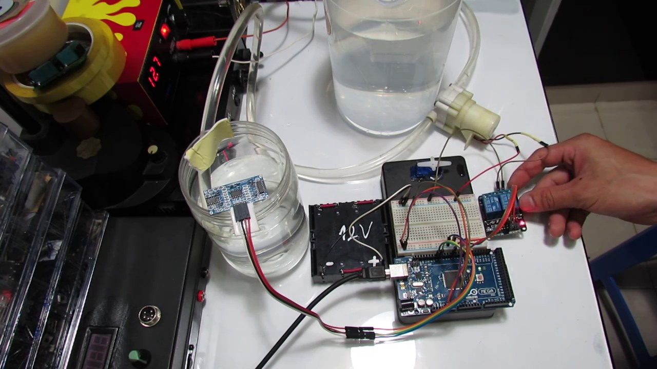 cảm biến mực nước sử dụng arduino hc-sr4. - YouTube