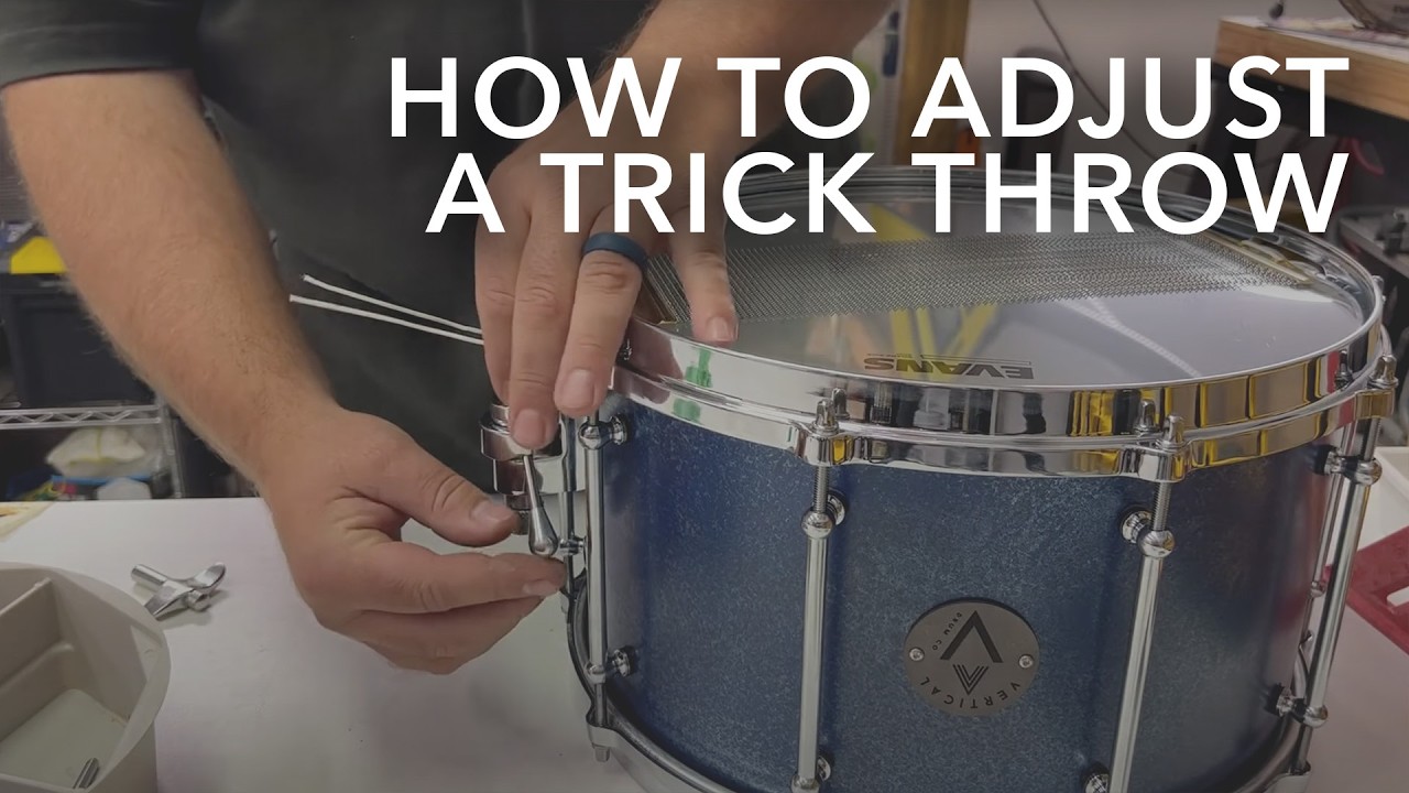 How to Adjust a Trick Throw Off on a Snare Drum - YouTube
