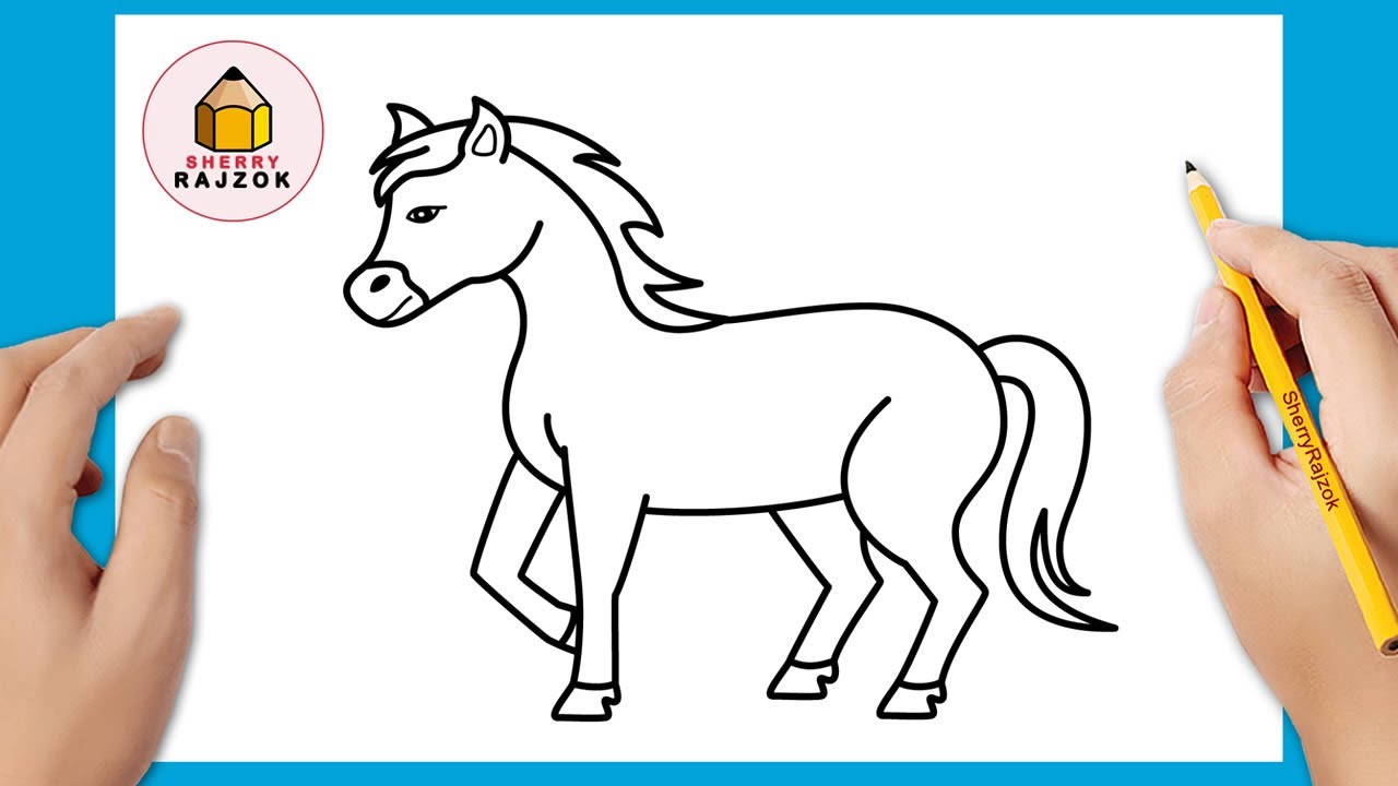 Hogyan rajzoljunk lovat | Könnyű Rajzok - YouTube