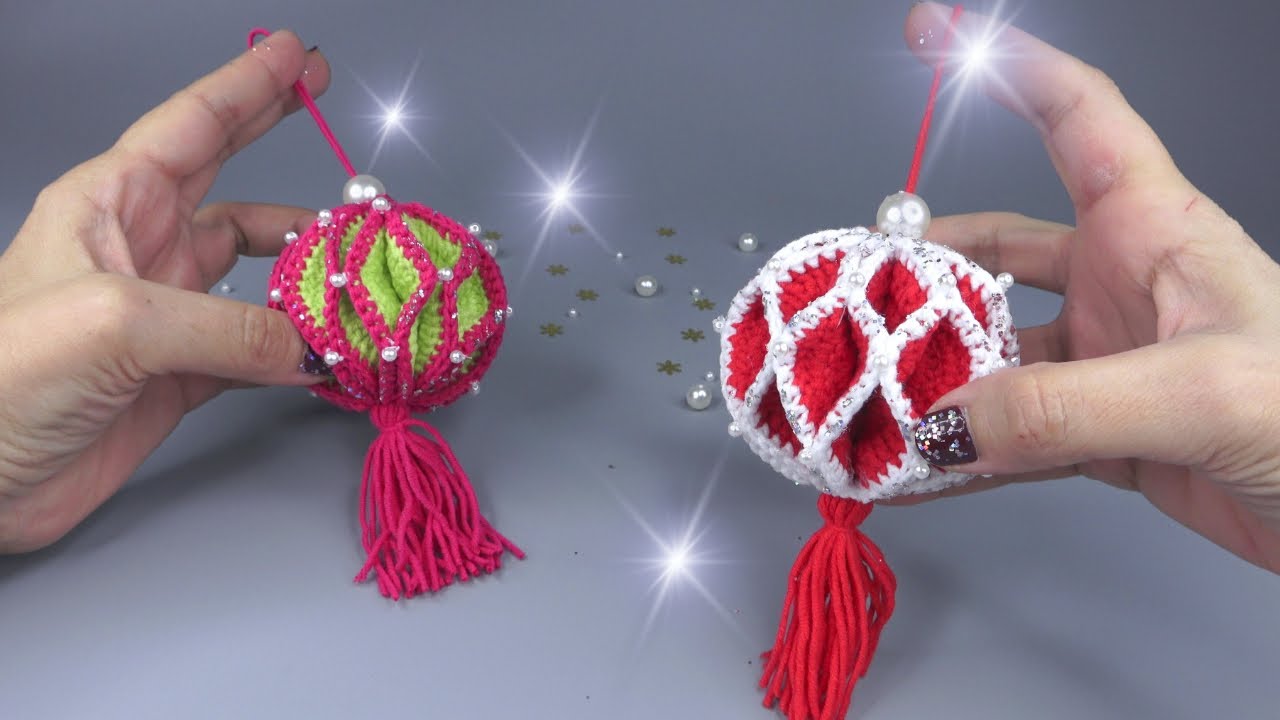 Crochet Bauble Tutorial For Christmas | Super Easy | Step By Step | 4K ...