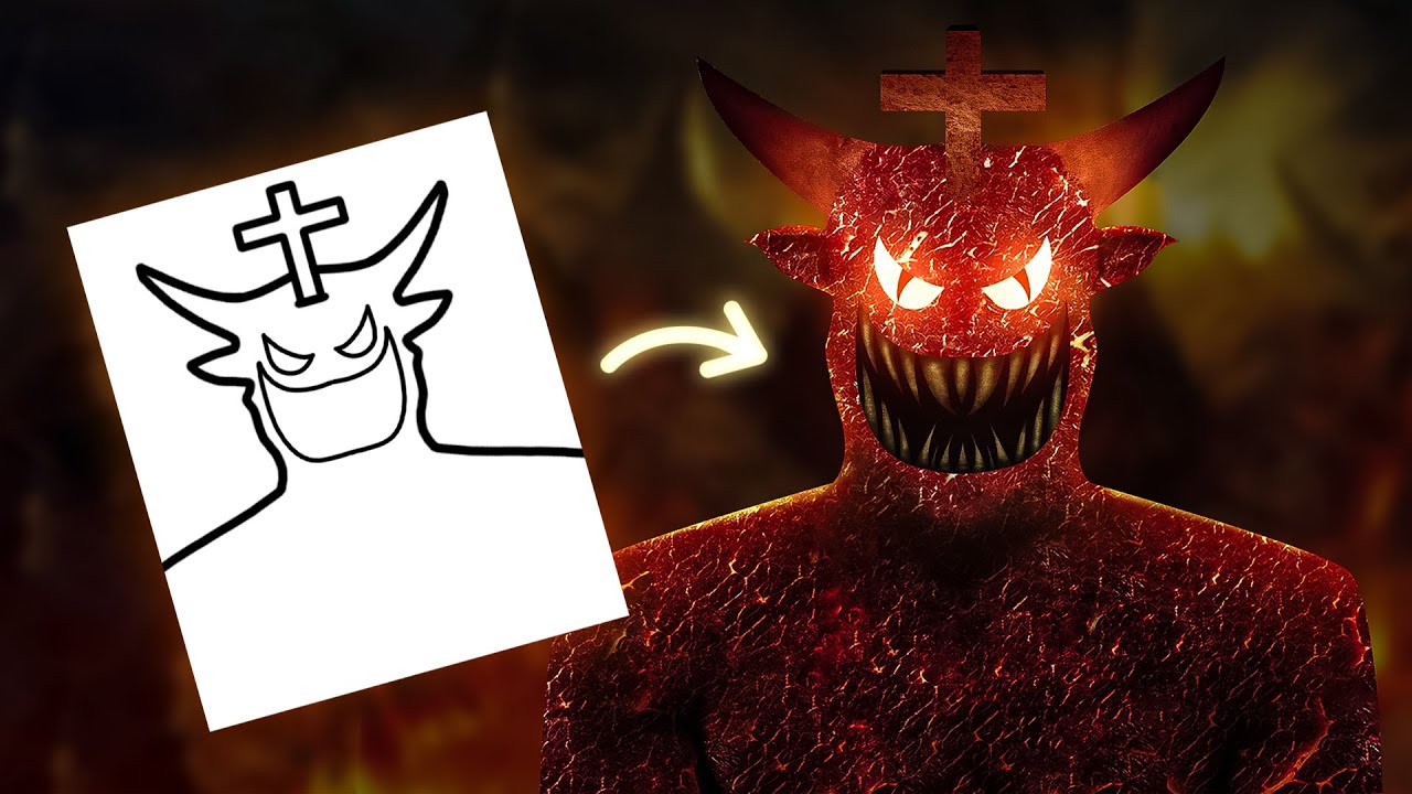 Use Photoshop to Create a Cool Evil Character - YouTube