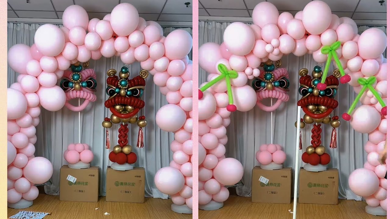 DIY Cherry Blossom Balloon Arch | MeyiaArtBalloon - YouTube