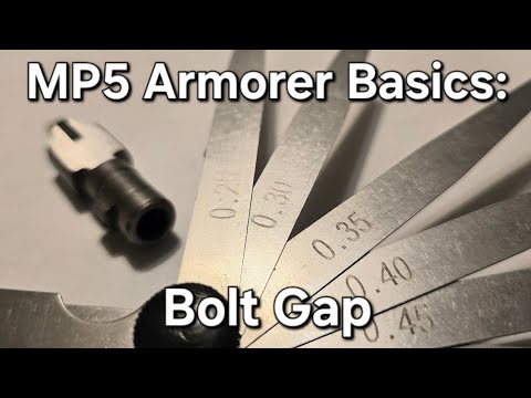MP5 Armorer Basics: Bolt gap measurement.
