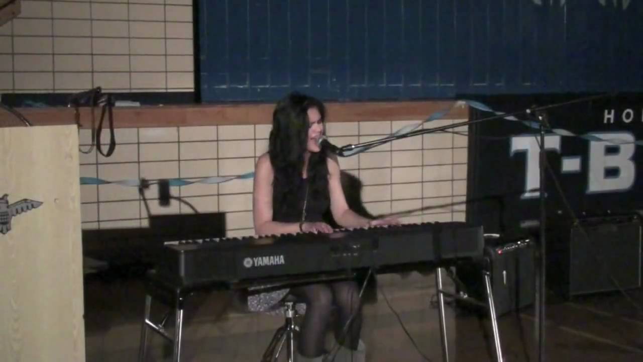 Girl sings and plays piano at her school talent show [HD] - YouTube