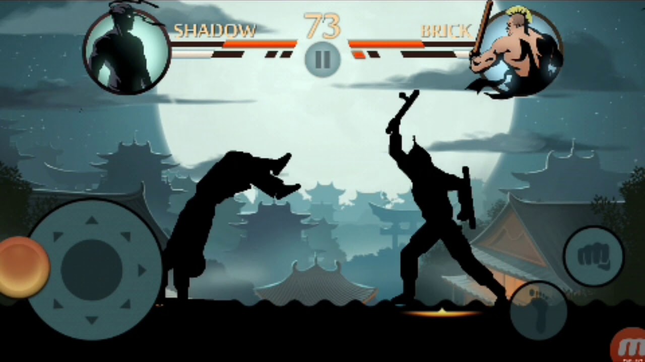 Fighting in the eclipse mode in Shadow Fight 2 - YouTube