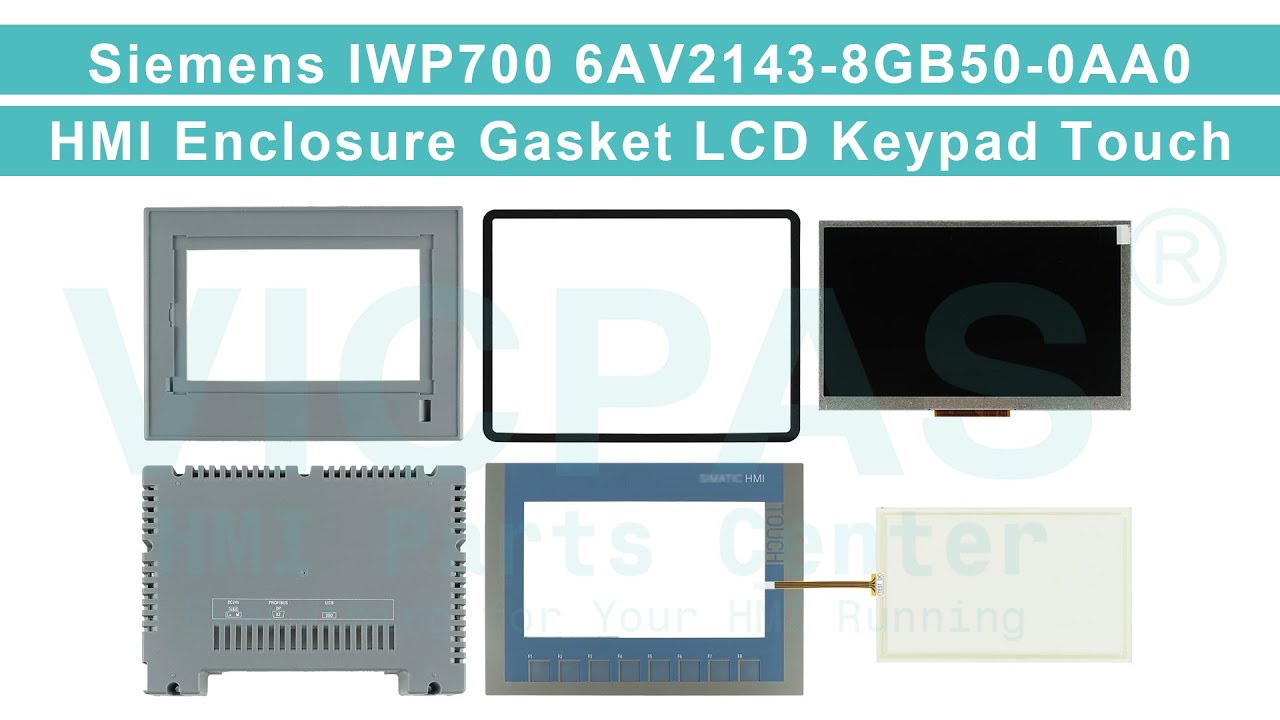 Siemens 6AV2143-8GB50-0AA0 Switch Membrane HMI Panel Glass LCD Screen ...