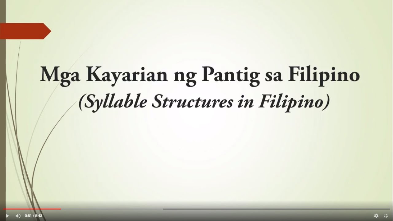 Syllable Structures of Filipino Words | A MUST to Learn Filipino ...