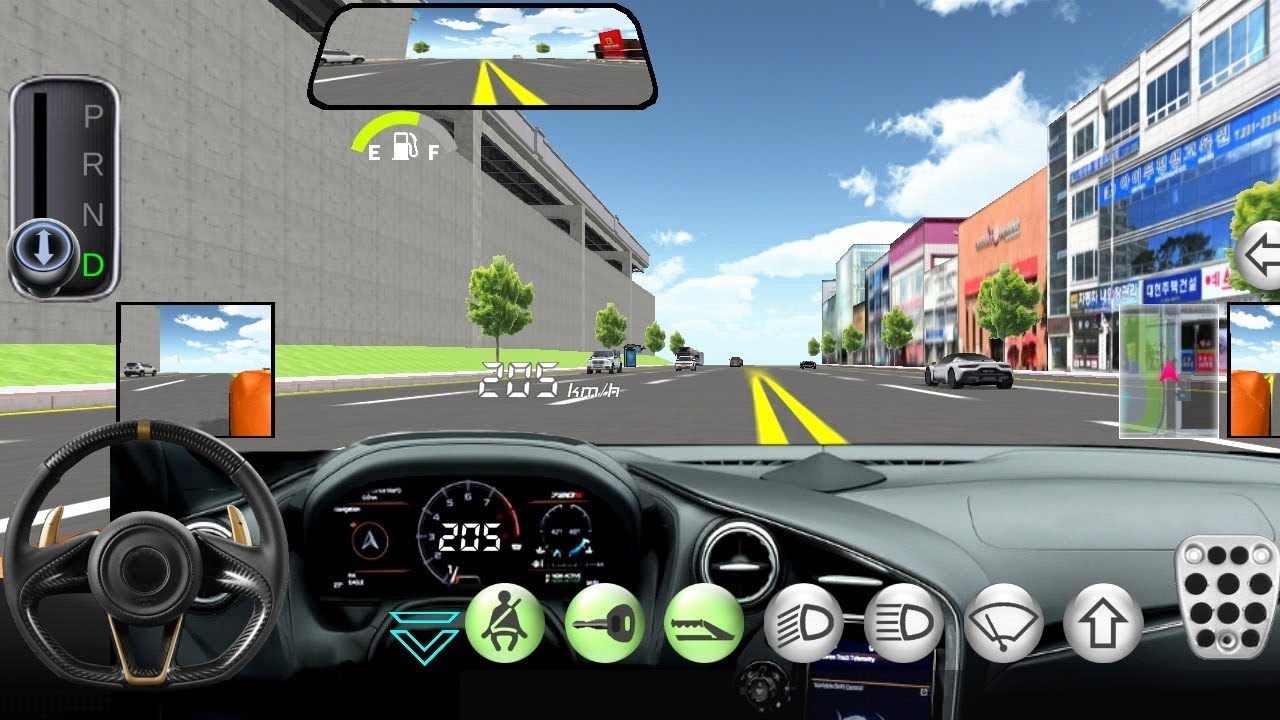 DRIVING ORANGE CAR IN 3D DRIVING CLASS CAR GAME - YouTube