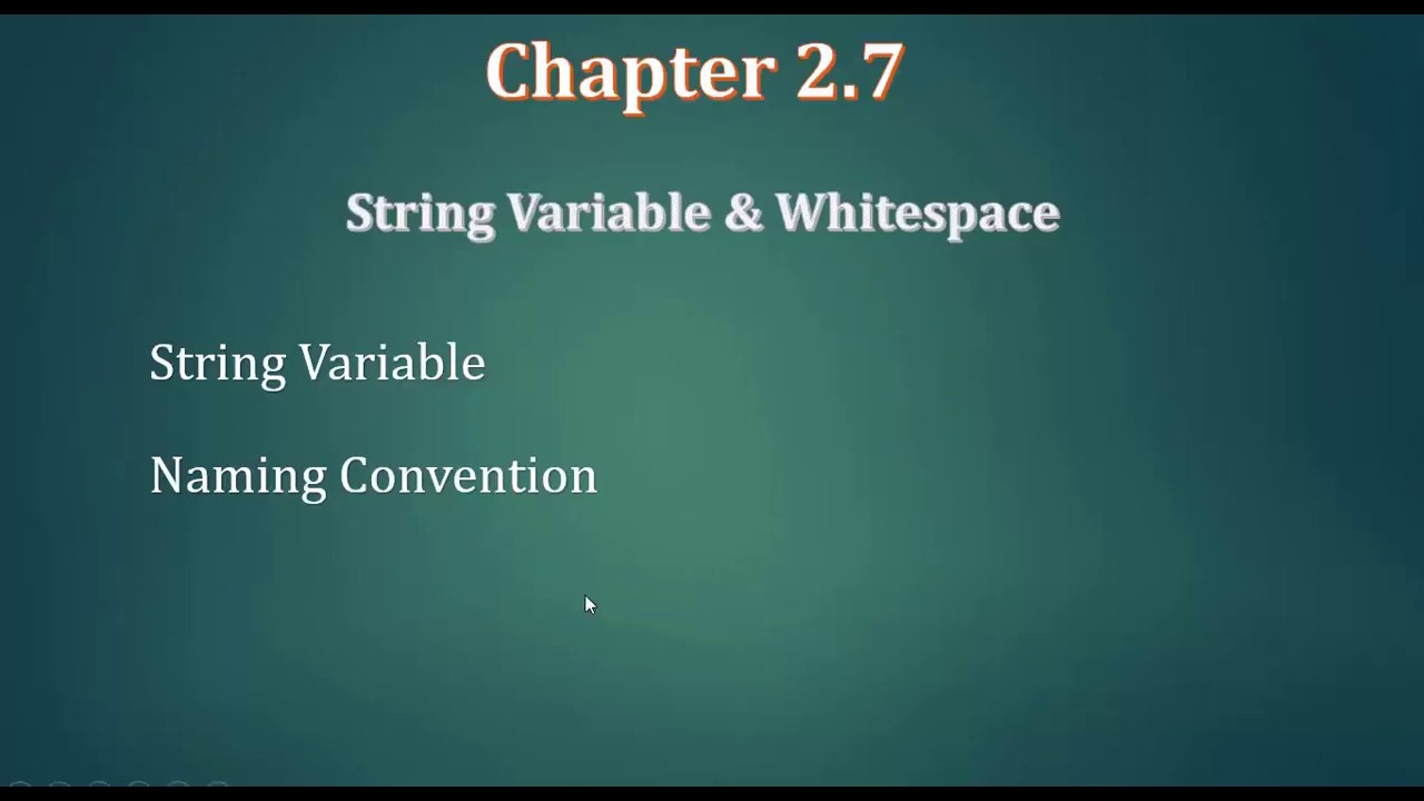 012 String Variable 2 - YouTube