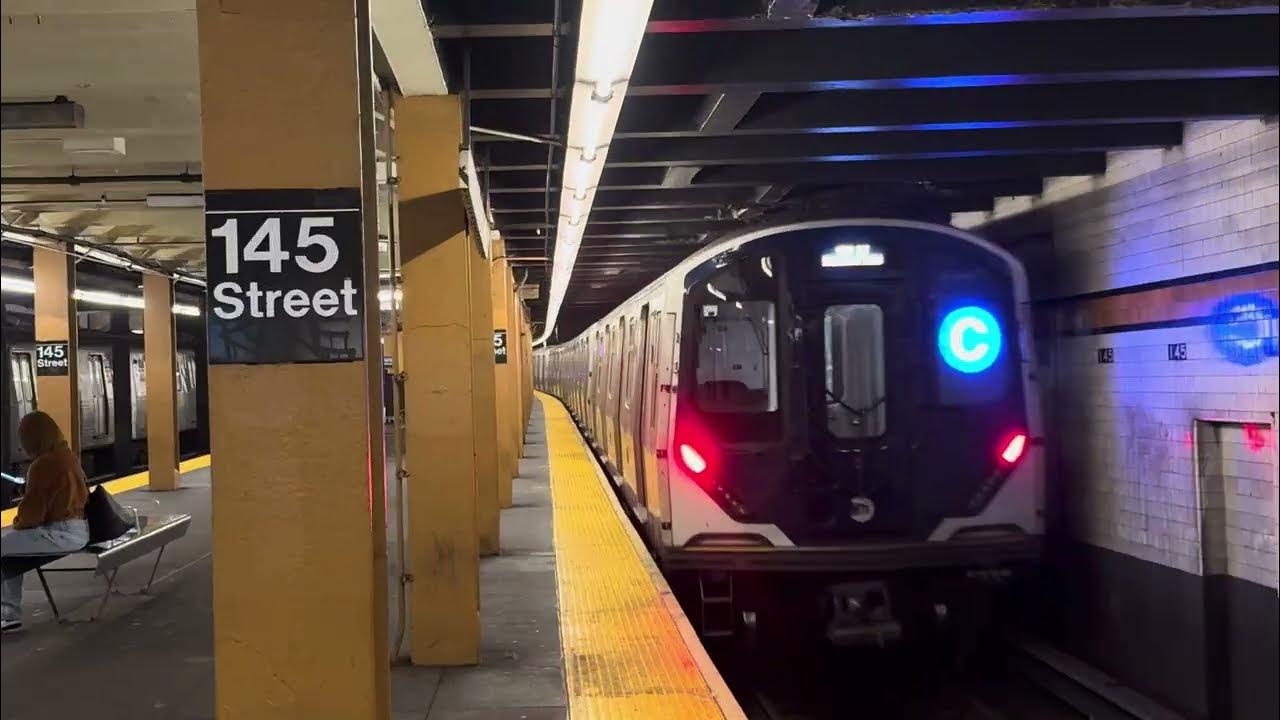 168th Street bound R211 (C) Train @ 145th Street - YouTube