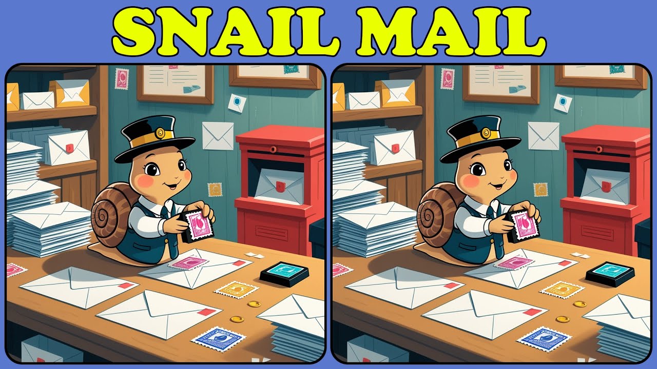 Spot the Difference: Snail Mail [Find 3 Differences] #52 - YouTube