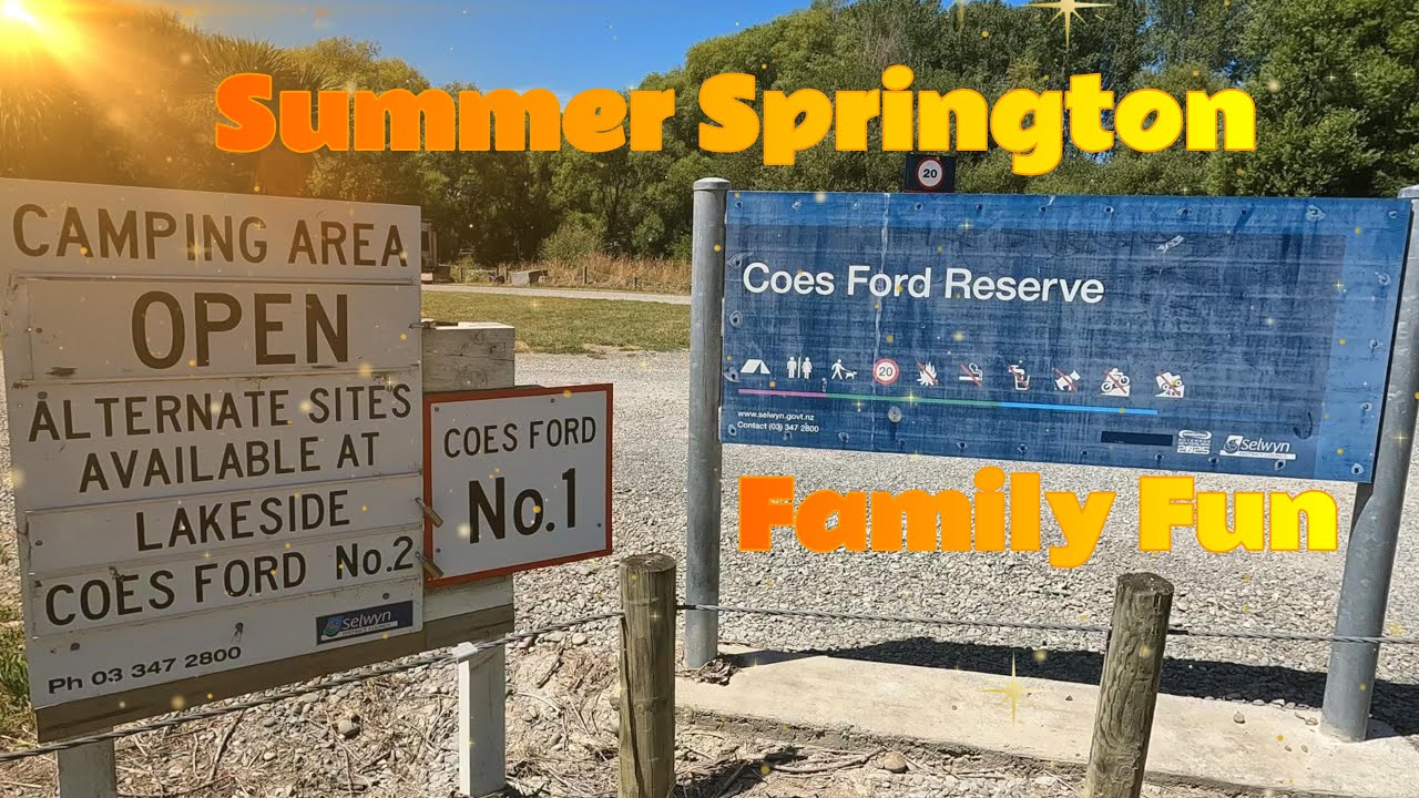 Coes Ford Reserve and Camping Area | Springton, Christchurch - YouTube