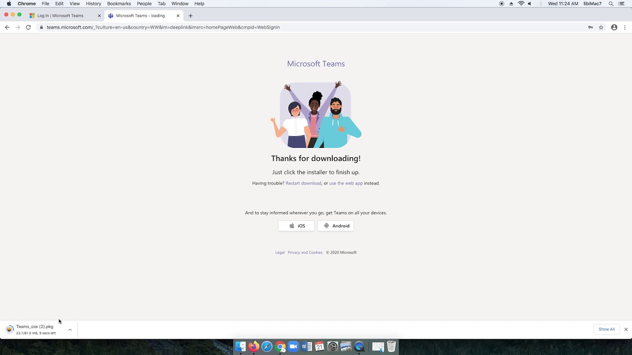 How to install Teams in Desktop (MAC) - YouTube