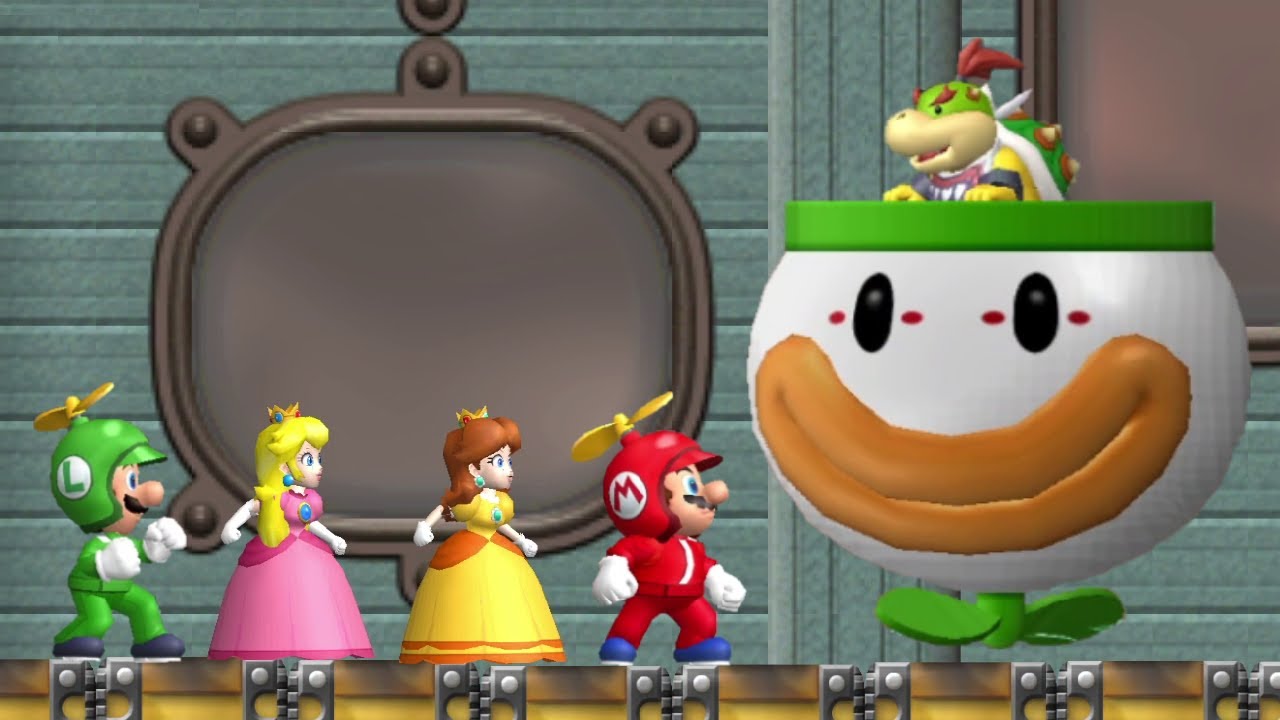 New Super Mario Bros Wii HD - All Airships - YouTube