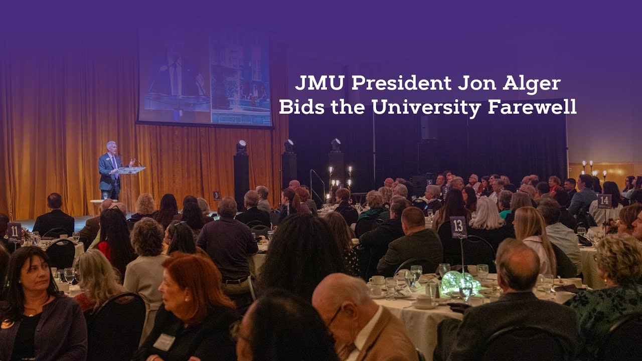 JMU President Jon Alger Bids the University Farewell - YouTube