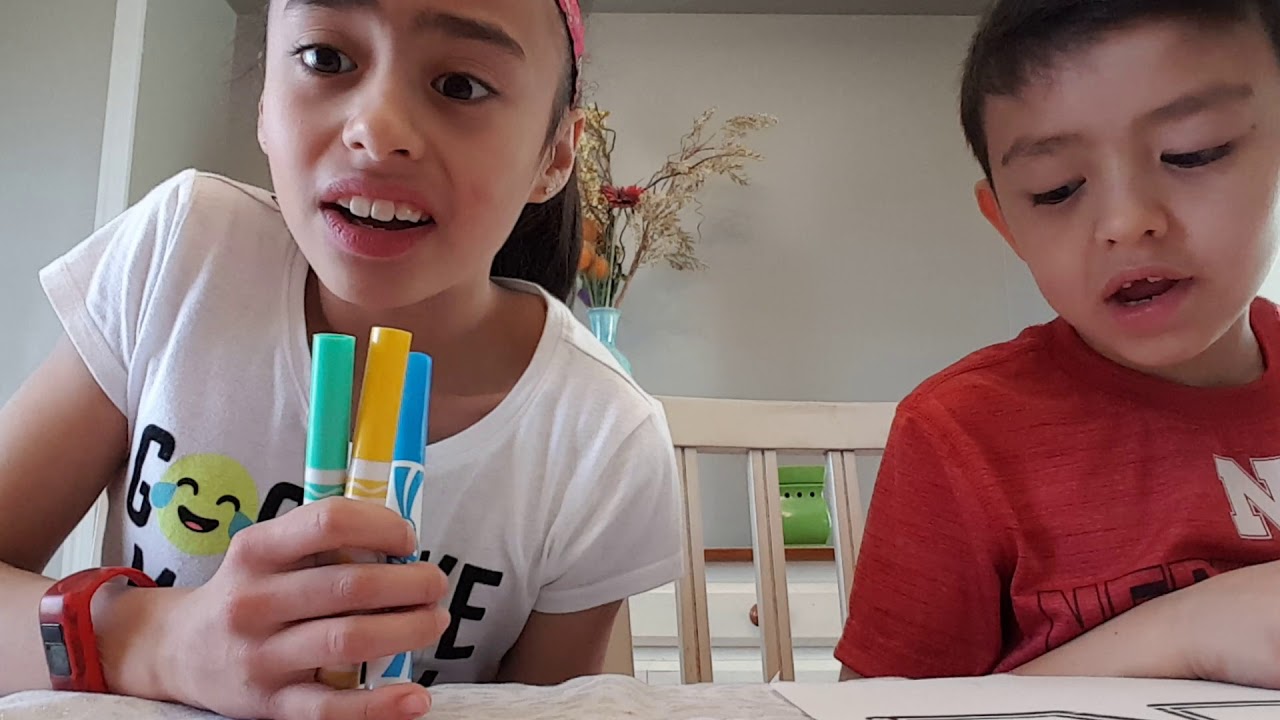 3 color marker challenge part 2 - YouTube