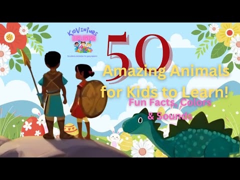 New 50 Amazing Animals for Kids to Learn! Fun Facts, Colors & Sounds ...