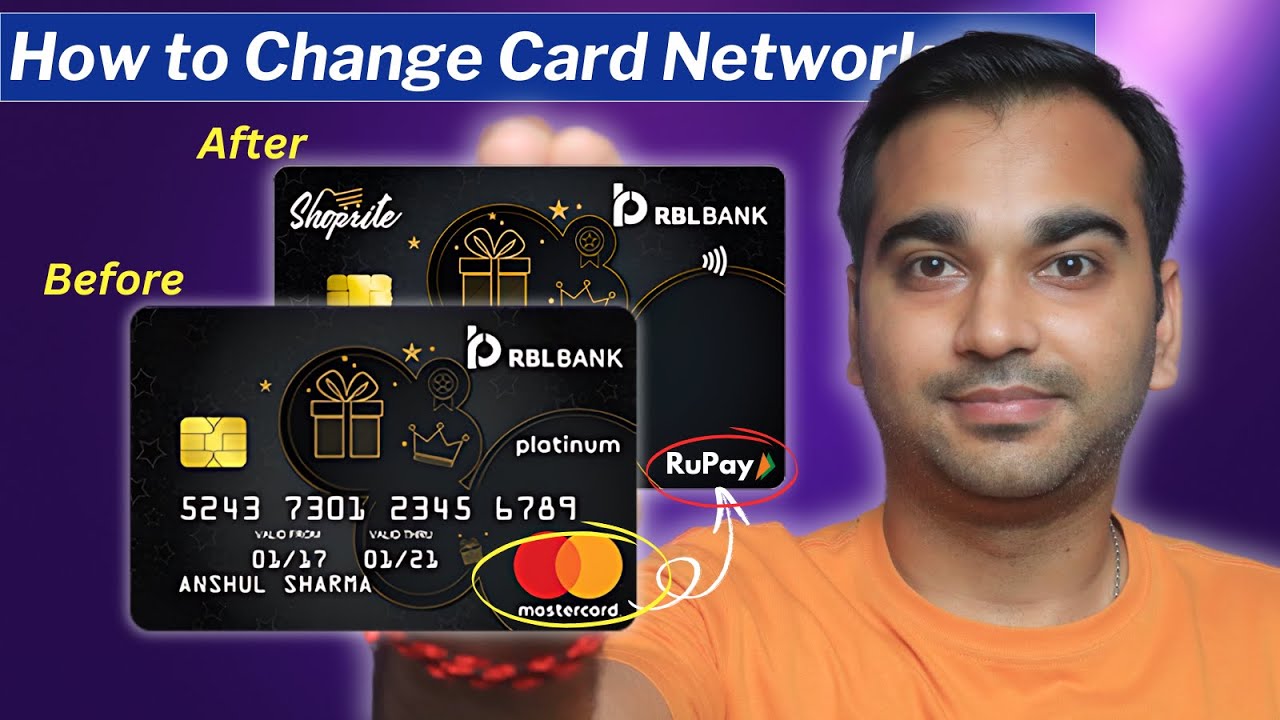 How to Change Credit Card Network from Visa/Mastercard to RuPay - YouTube