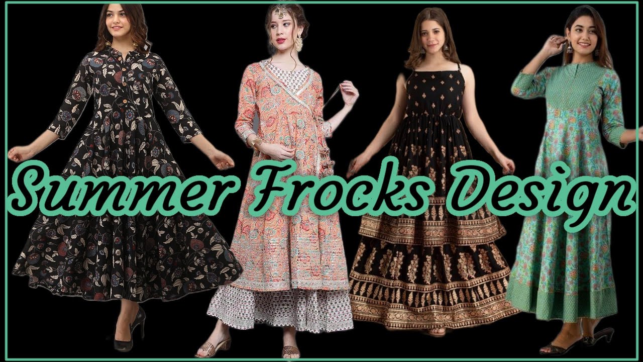 Beautiful frocks design for summer || trendy summer style frocks dress😍 ...