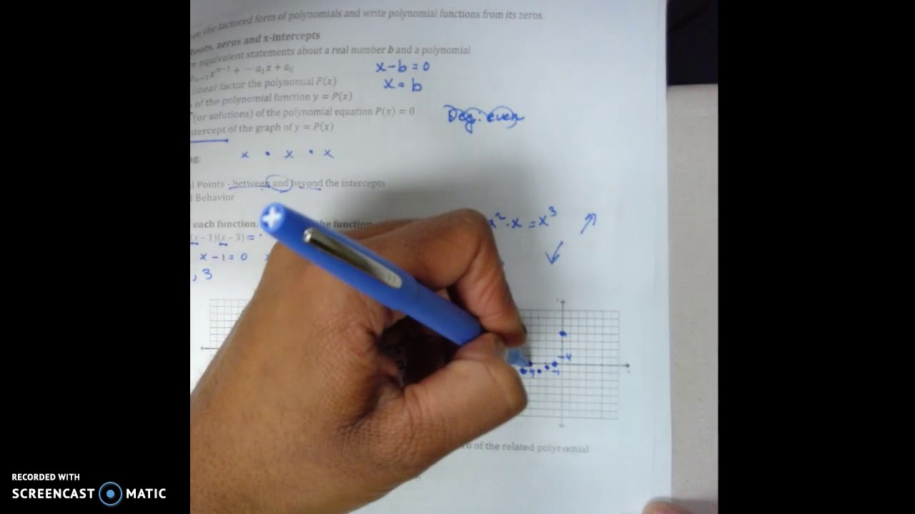 5-2 Polynomials, Linear Factors and Zeros - YouTube