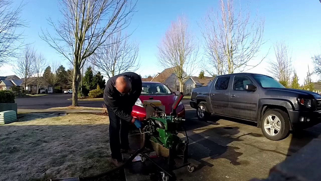 Model A engine with a Brumfield high compression head - YouTube