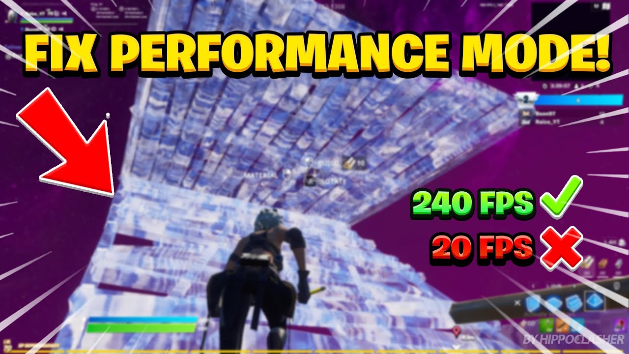 How To Fix Performance Mode in Fortnite Chapter 2 Season 6! (Texture ...