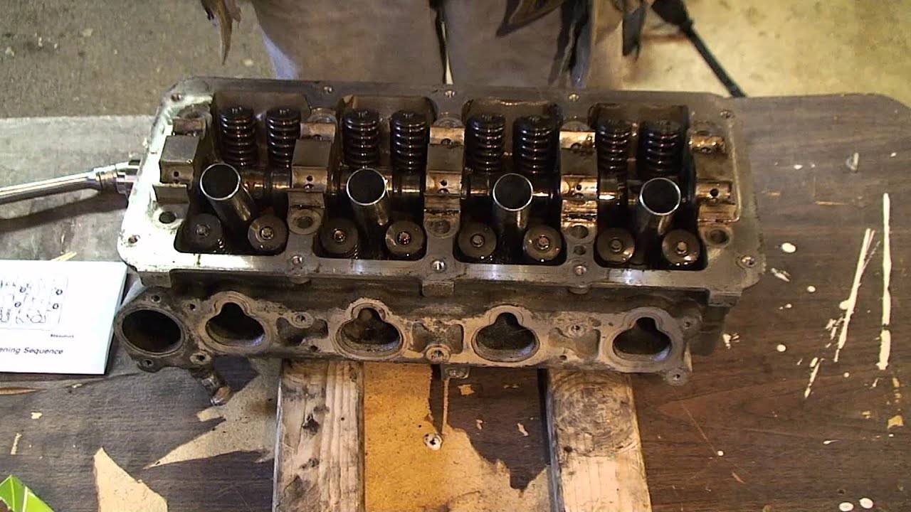 Dodge Neon - Removing the Rocker Arms and Camshaft from Cylinder Head ...