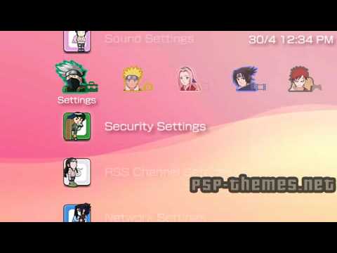 PSP Theme Naruto_6 PSP-Themes.NET - YouTube