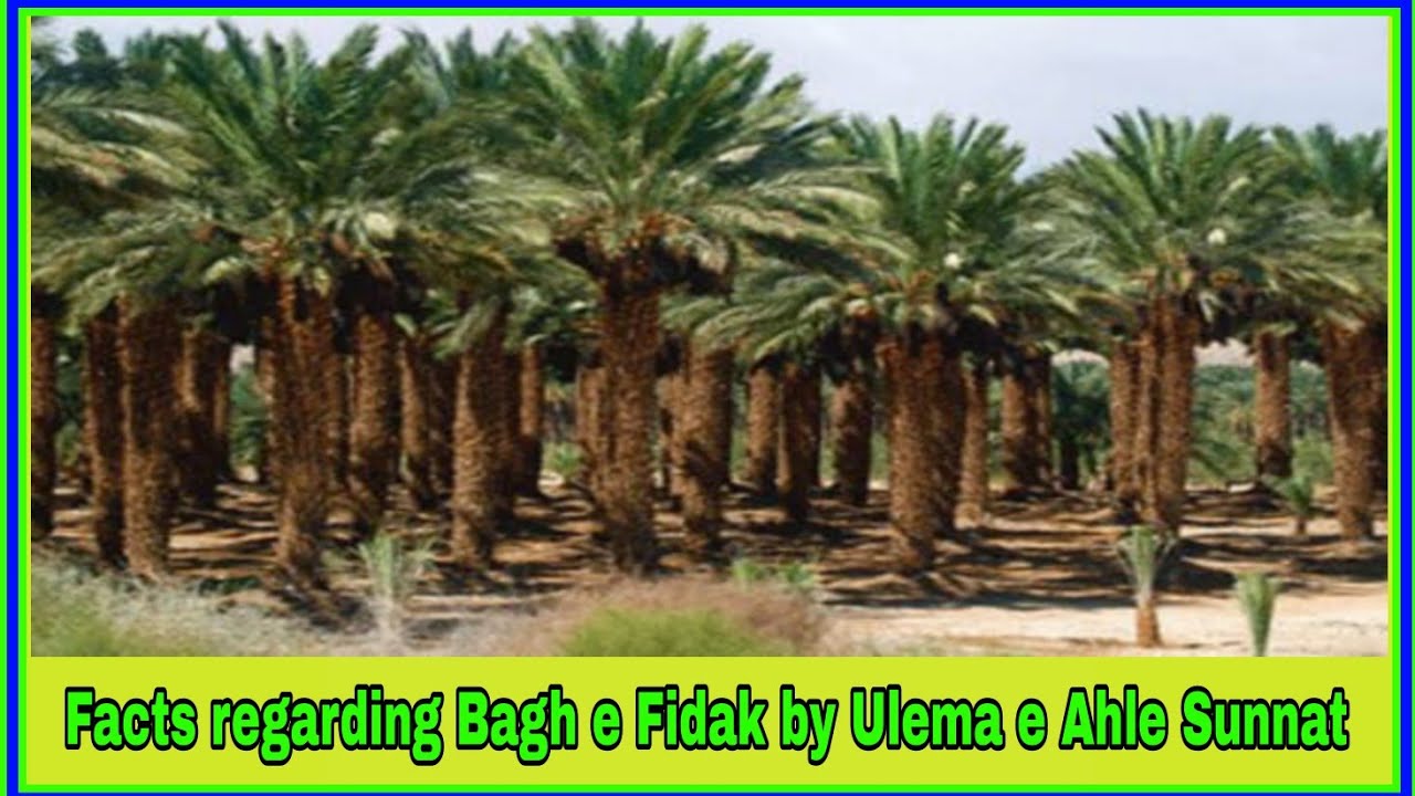 Facts regarding Bagh e Fidak by Ahle Sunnat Ulema - YouTube
