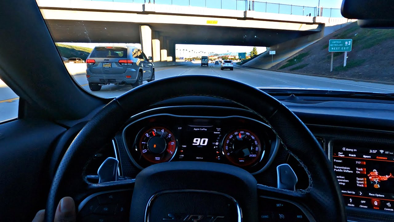 POV Drive In My Dodge Hellcat Challenger😮‍💨 *Gassing It Every Chance I ...