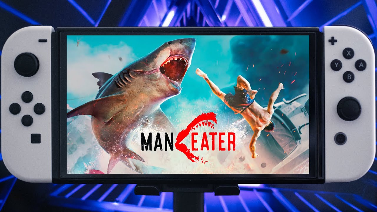Nintendo Switch Maneater Handheld Gameplay and Graphics - YouTube
