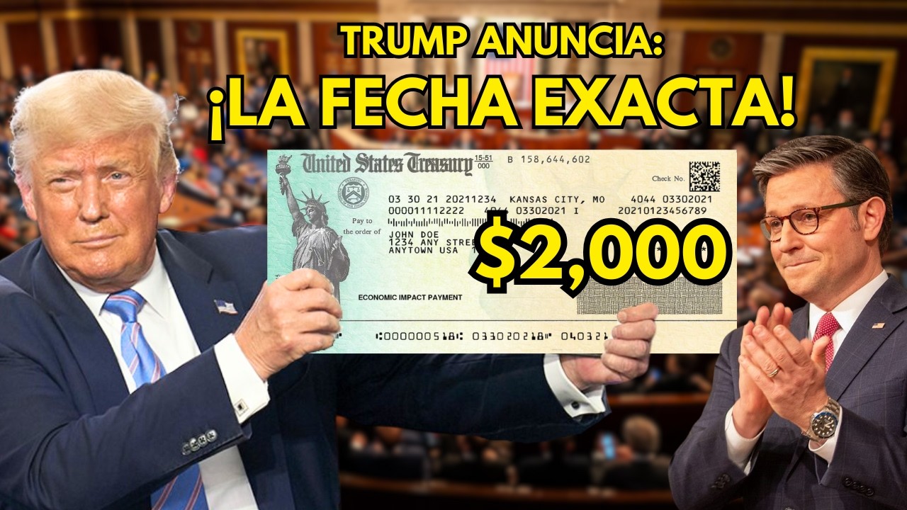 TRUMP ANUNCIA EL DÍA QUE LLEGARÁ EL CHEQUE DE ESTÍMULO $2,000! ESTAS ...