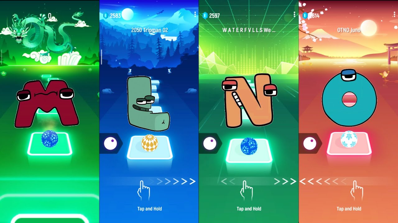 Alphabet Lore - Battle of letters M vs L vs N vs O | Tiles Hop EDM Rush ...