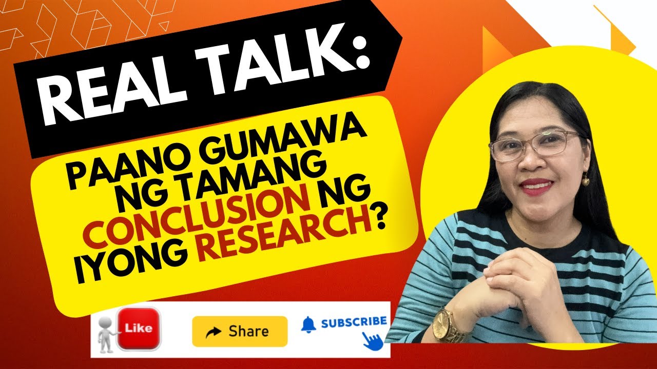 VL65- Based your research conclusion from the findings - YouTube