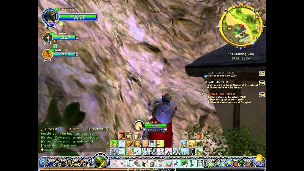 How to get on top of The Prancing Pony in LOTRO - YouTube
