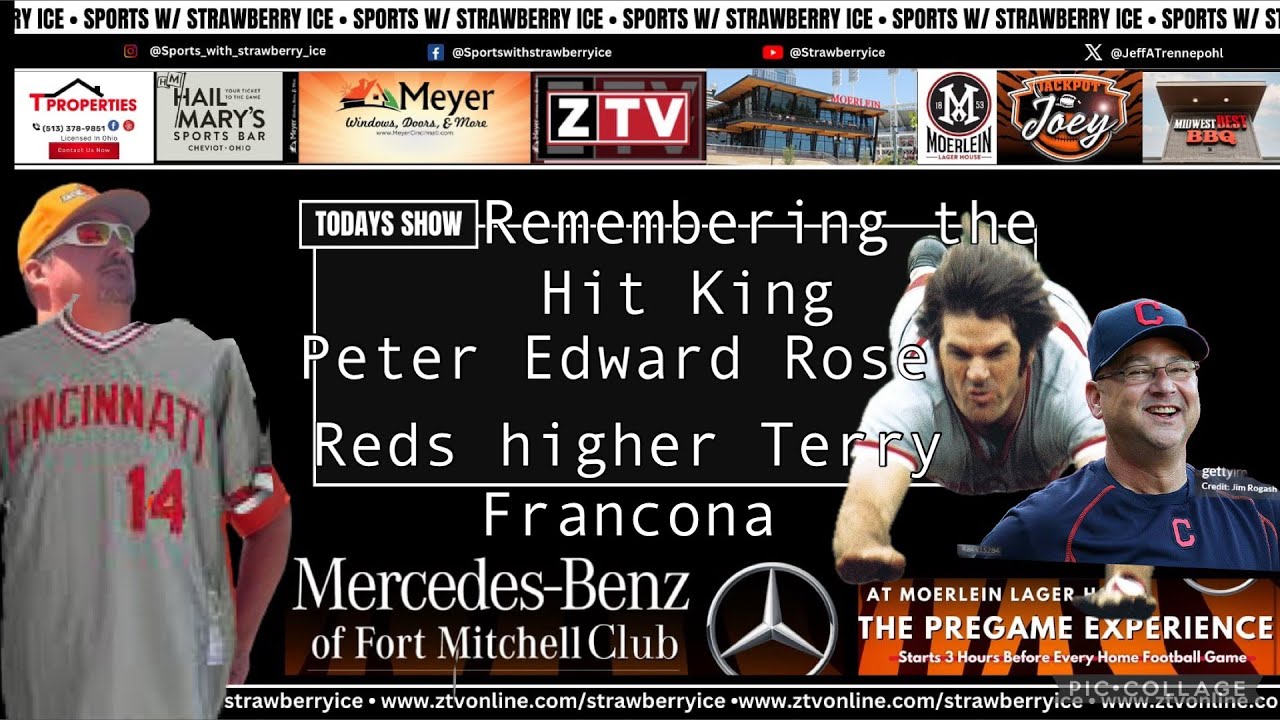 Remembering the Hit king Pete Rose. The Reds hire, Terry Francona - YouTube