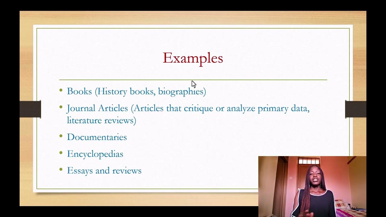Understanding Secondary Sources | Information literacy Explained - YouTube