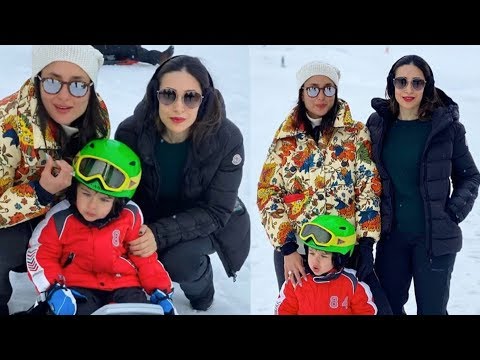 Taimur Ali Khan Plays In Ice With Kareena, Saif And Karisma Kapoor | Best Pictures & Videos Of 2019