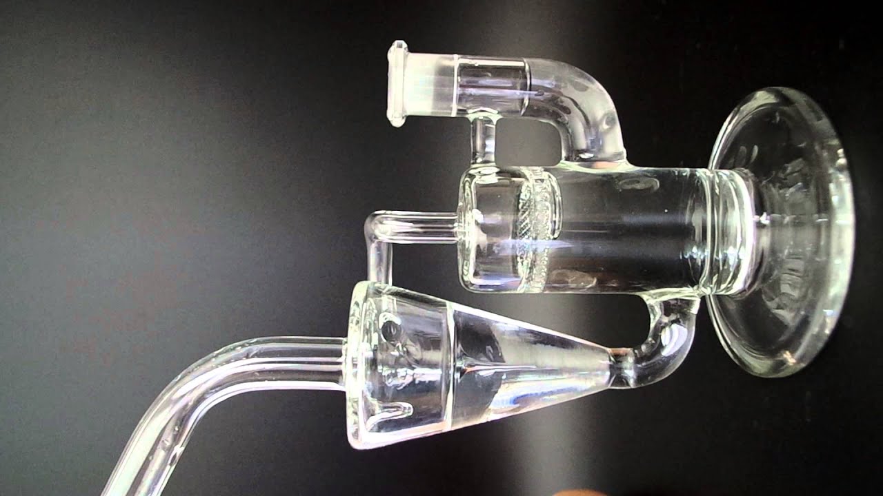 glass bong honeycomb recycler Cyclone function video - YouTube