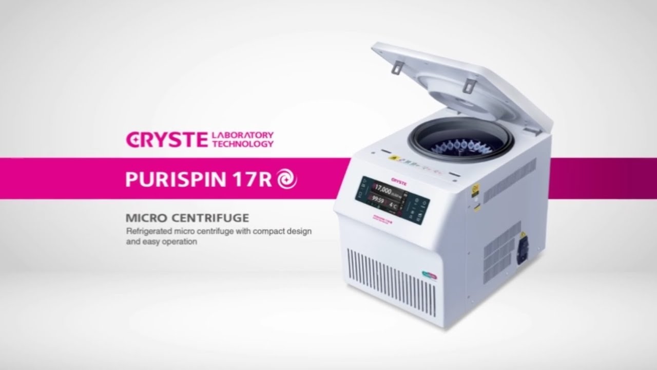 CRYSTE PURISPIN 17R_ Micro centrifuge - YouTube