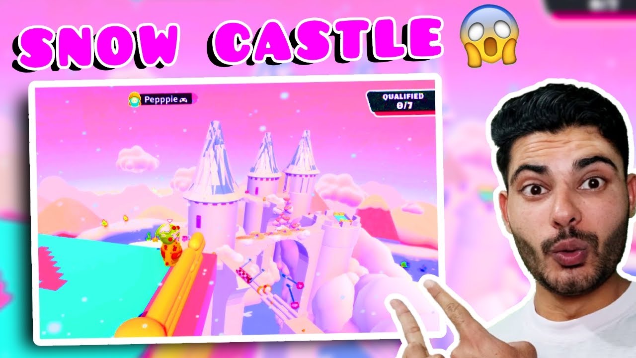 Playing This Amazing Snow Castle Map In Fall Guys ️ - YouTube