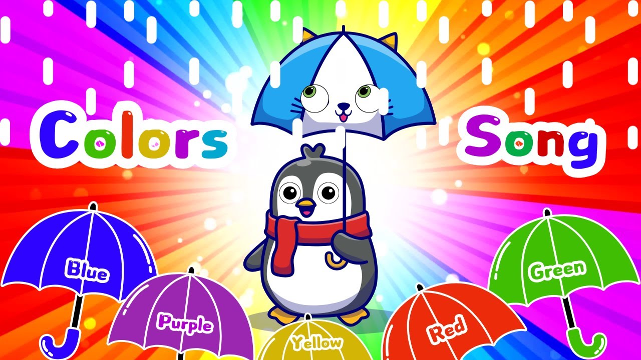 Learn Colors with the Umbrella Song | Toddlers’ Favorite Color Rhyme ...