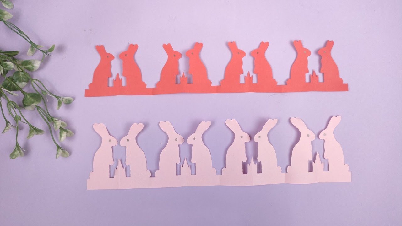 Cut Rabbits From Paper | DIY With Bee - YouTube