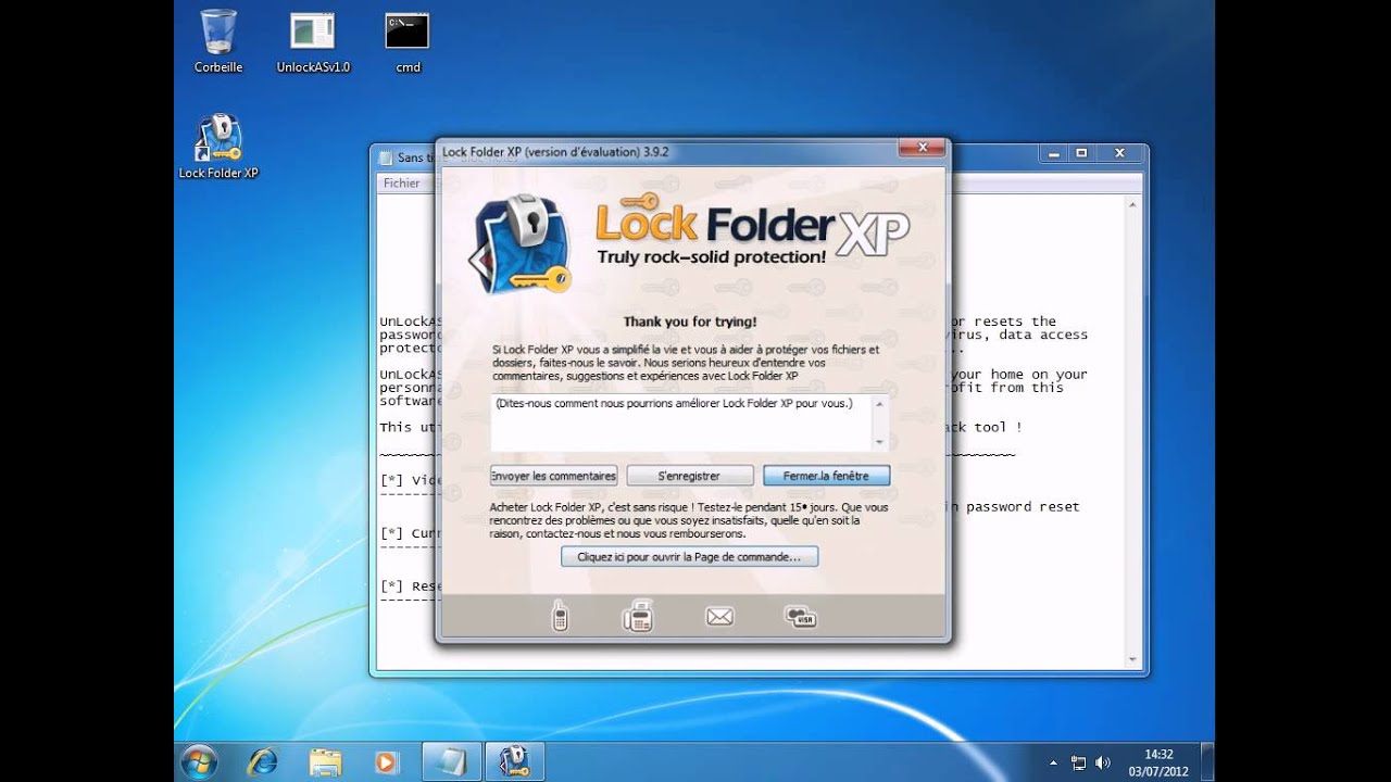 Lock Folder XP up to 3.9.2 Admin password reset - YouTube