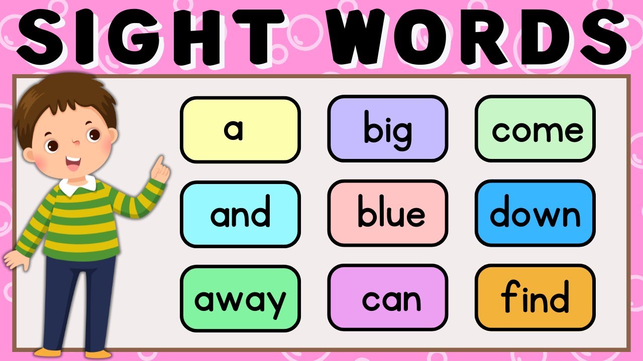 SIGHT WORDS | PRACTICE READING SIGHT WORDS FOR KIDS | EASY AND FUN ...