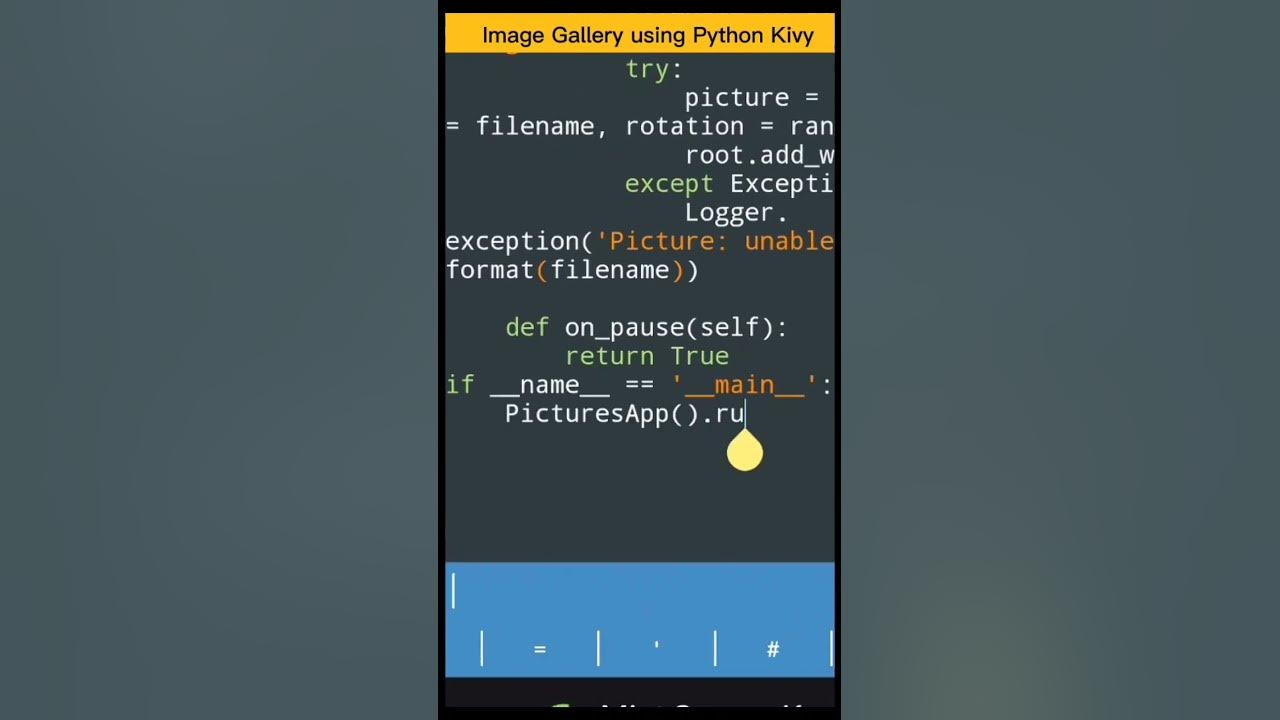 How to Make Image Gallery in Python | python for beginners #shorts # ...