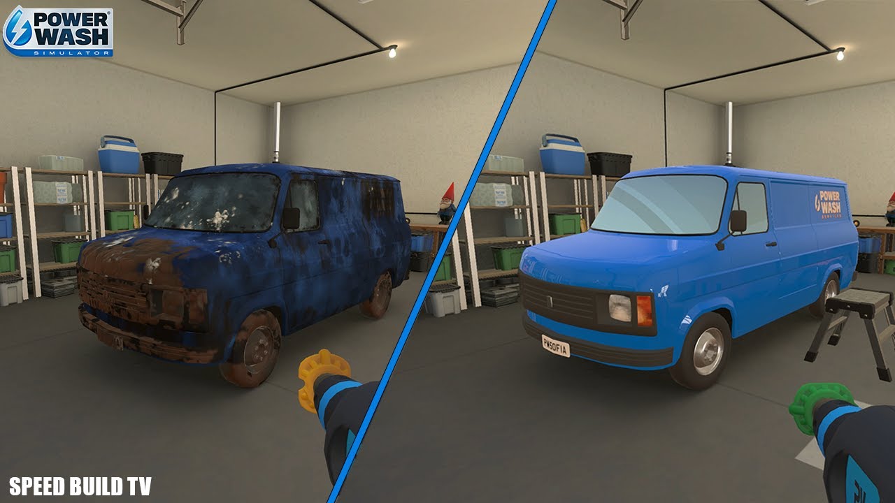 PowerWash Simulator Speed Cleaning The Van. - YouTube