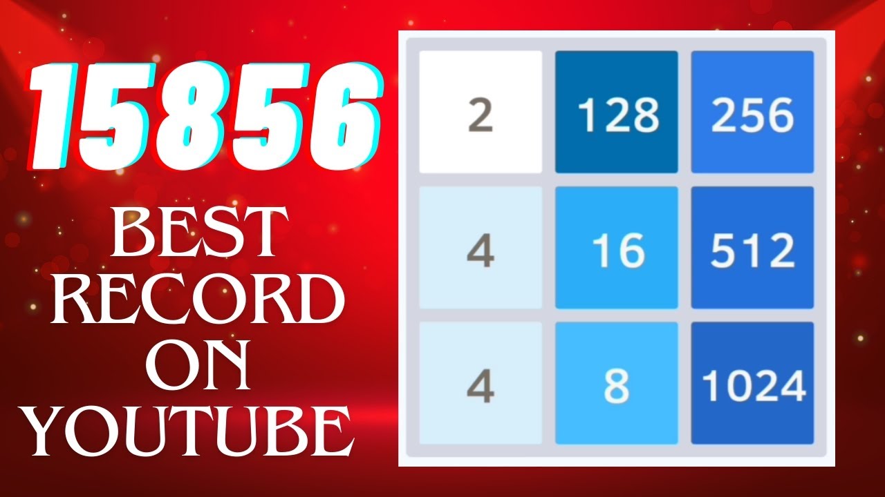 2048 Puzzle 3x3 highest record achieved ever on YouTube 15856 - YouTube