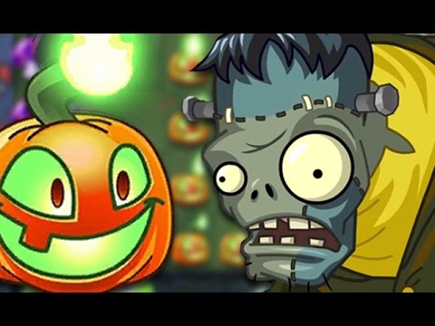 Plants Vs Zombies 2 Calabaza Iluminada Contra Zombies de Halloween ...